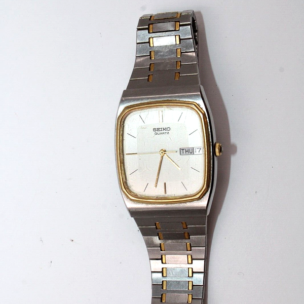 SEIKO QUARTZ MEN'S DAY DATE 6533-5010 R0 Wrist Watch 96hrs. Tested ...