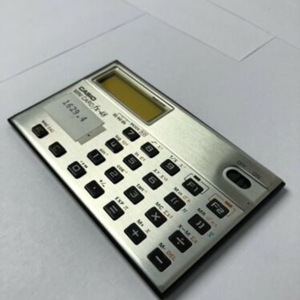 Vintage Casio Mini Card FX-48 Calculator Needs Battery | WatchCharts ...