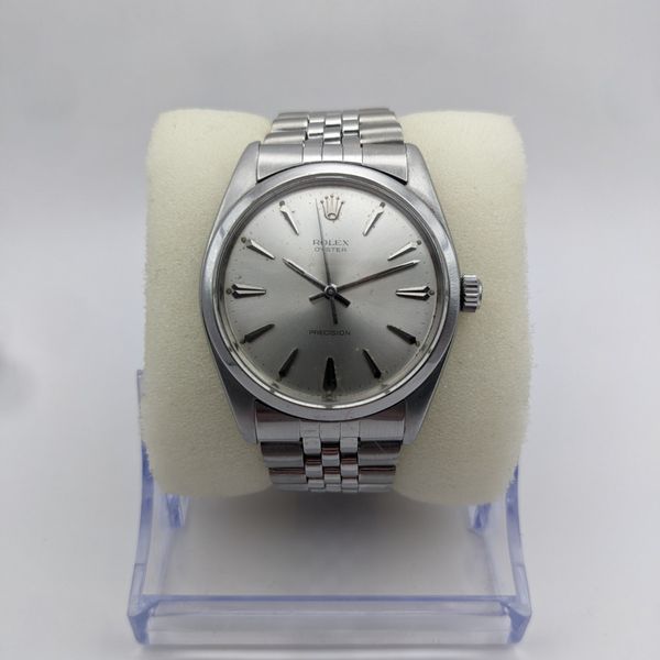 Vintage Rolex ref. 6424 Large 35mm Oyster Precision Manual Wind Watch ...