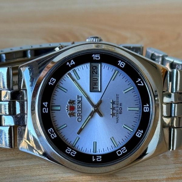 Mens Watch Orient 3 Star RARE Dial Automatic 50m WR 37mm | WatchCharts Marketplace