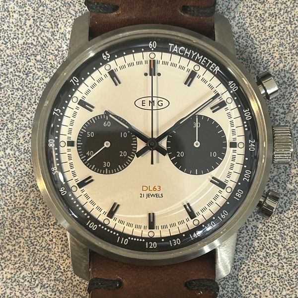 [WTS] EMG DL63 Panda Mechanical Chronograph, Seagull 1901 movement ...
