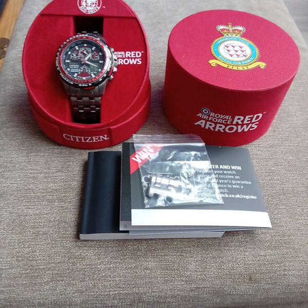 Citizen Red Arrows Skyhawk Atomic Timepiece. Titanium Eco Drive ...