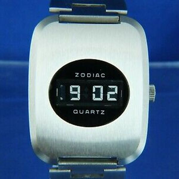 Zodiac Epsa Optel Dynamic Scattering Quartz DSM LCD Digital Watch 1970s ...