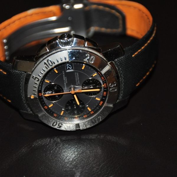 FS; BAUME AND MERCIER CAPELAND CHRONOGRAPH 200 METER AUTOMATIC ...