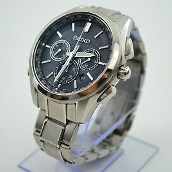 Seiko Brightz SAGA197 8B92-0AA0 Chronograph Solar Authentic Mens Watch Works | WatchCharts ...