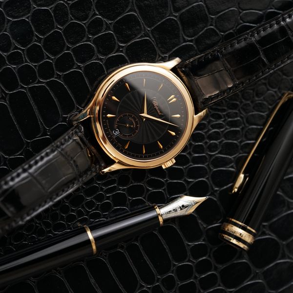 FS: Chopard LUC 16/1860 1.96 Rose Gold Black Dial - Like New - Extra ...