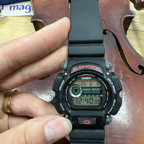 Casio G-Shock Digital Watch Men Black 200M 3232 DW-9052 Backlight Works ...
