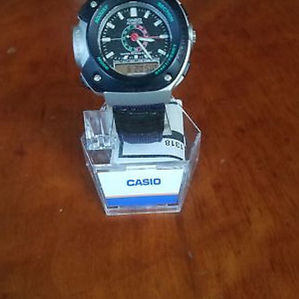 Used Rare Casio Vintage Protrek APX-100-1 with Purple Nylon Band ...