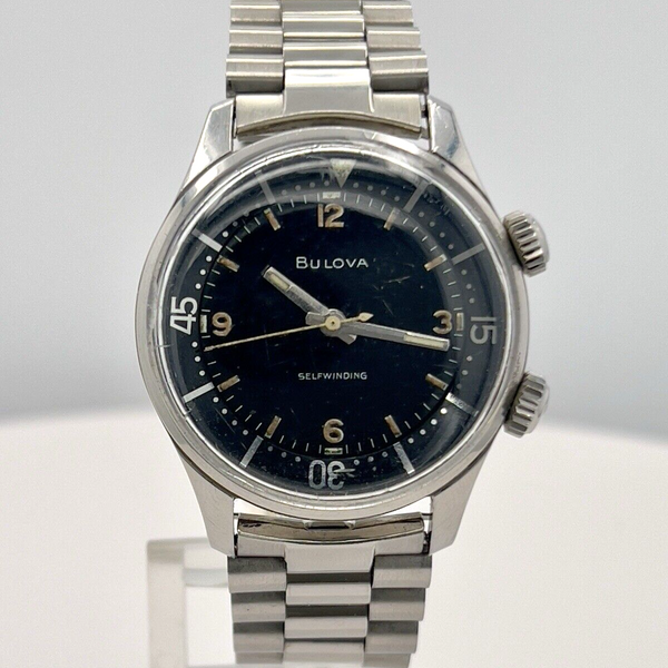 Vintage Bulova Self-Winding Diver 1960s Super Compressor REF 314 ...