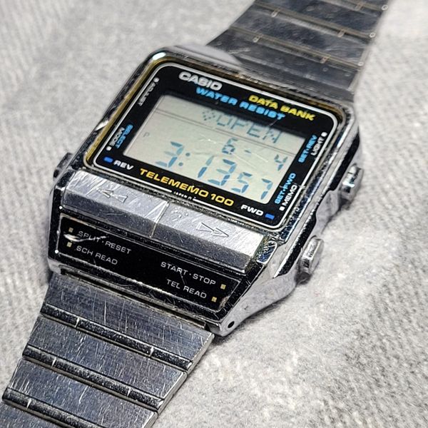 Casio DBX-110 Databank Telememo 100 Vintage Digital Watch | WatchCharts ...