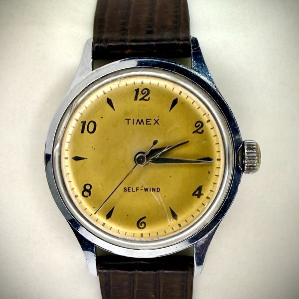 Beautiful Yellow Dial 1956 - Timex Marlin Men's Self-Wind Wrist Watch ...
