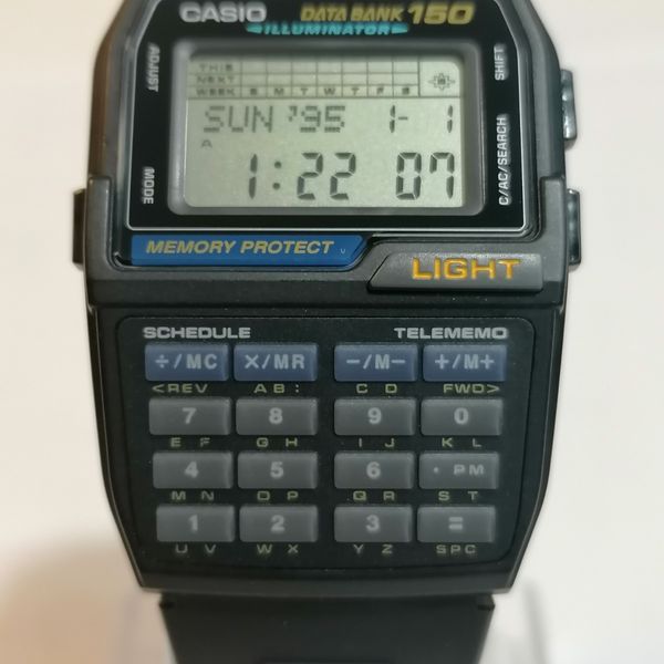 Vintage Casio Data Bank 150 Calculator Watch DBC-150 (1477 ...