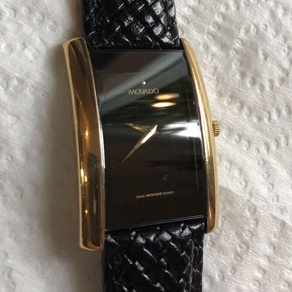 Vintage 1990's Men's La Nouvelle Movado Curved Watch - 87.C1.45 Classic ...