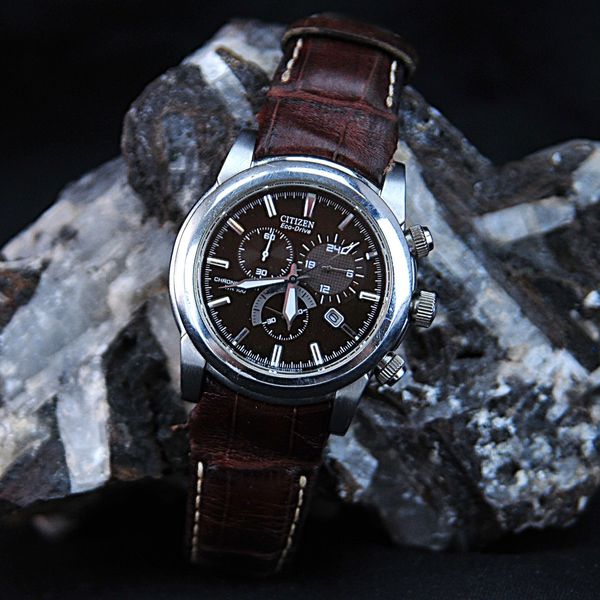 Citizen Eco-Drive H500-S049628 Solar-Powered Chronograph Watch ...
