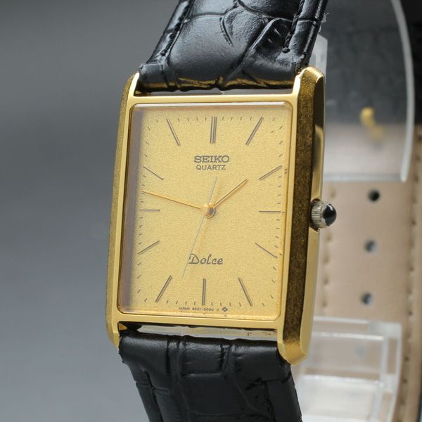Vintage [Near MINT] SEIKO Dolce 9521-5090 Gold SGP30 Quartz Men From JAPAN W539 | WatchCharts ...