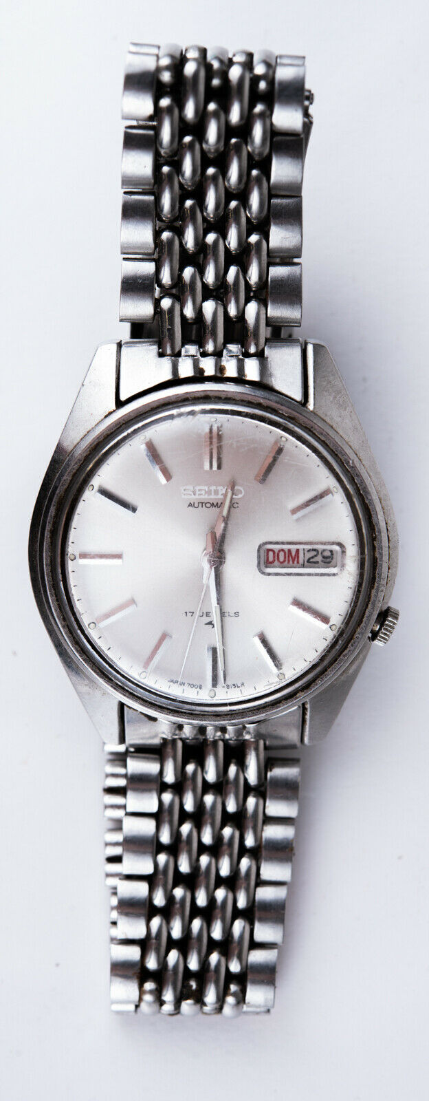 VINTAGE SEIKO AUTOMATIC 17 JEWEL DAY DATE GENTS WATCH 7009 8129 815LR | WatchCharts