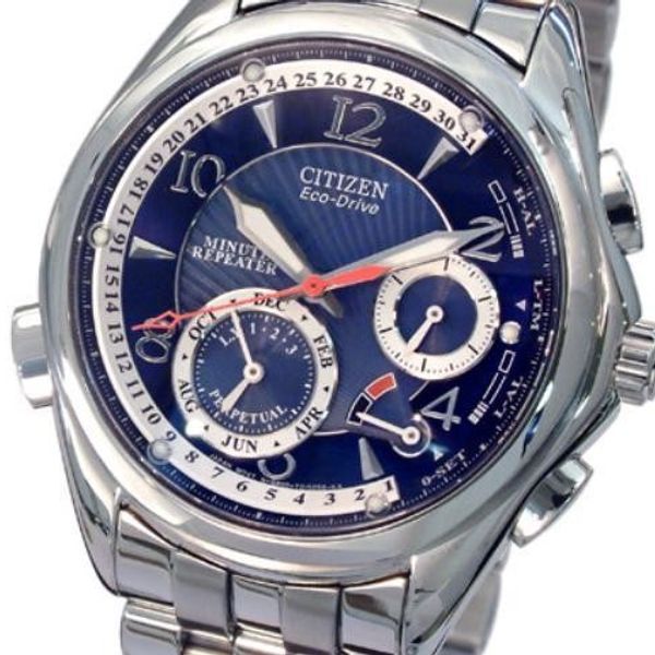 Citizen Eco-Drive Minute Repeater Quartz Watch G900-SO40001 Blue Dial ...