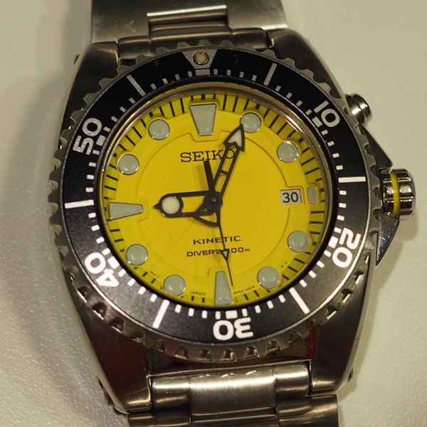 SEIKO KINETIC YELLOW 200M ?YELLOW SUBMARINE? | WatchCharts Marketplace