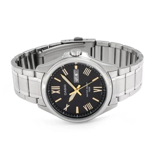 Casio MTP-1377D-1AVEF Analogue Neo-Display Men's Quartz Watch Steel ...