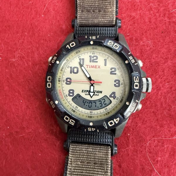 Timex Expedition T45181 Men's Beige Watch | WatchCharts Marketplace