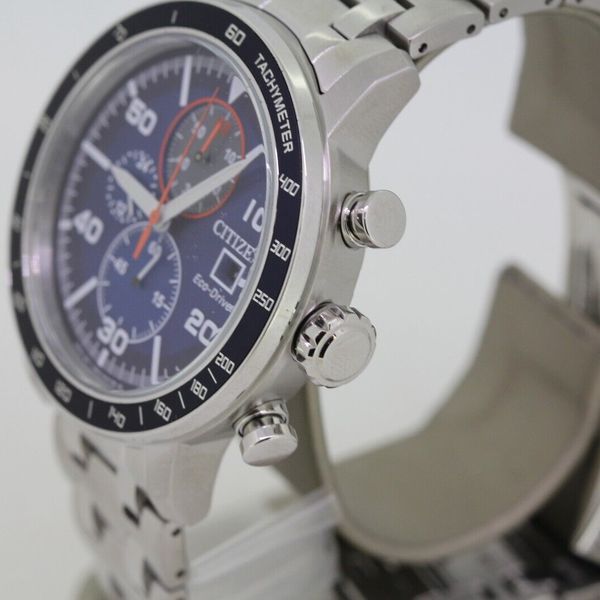 Citizen Brycen Chronograph Eco-Drive Blue Dial Men's Watch CA0850-59L ...