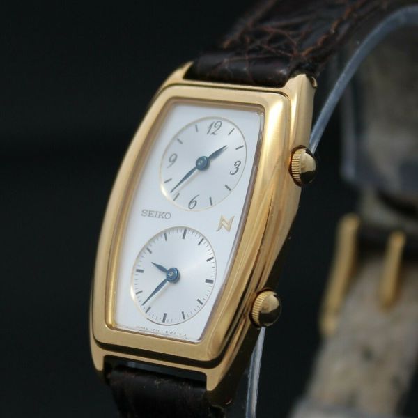 Vintage Seiko Noie, Cal. 1E20-3A00 February 1995 Ladies Dual time Quartz watch. | WatchCharts ...