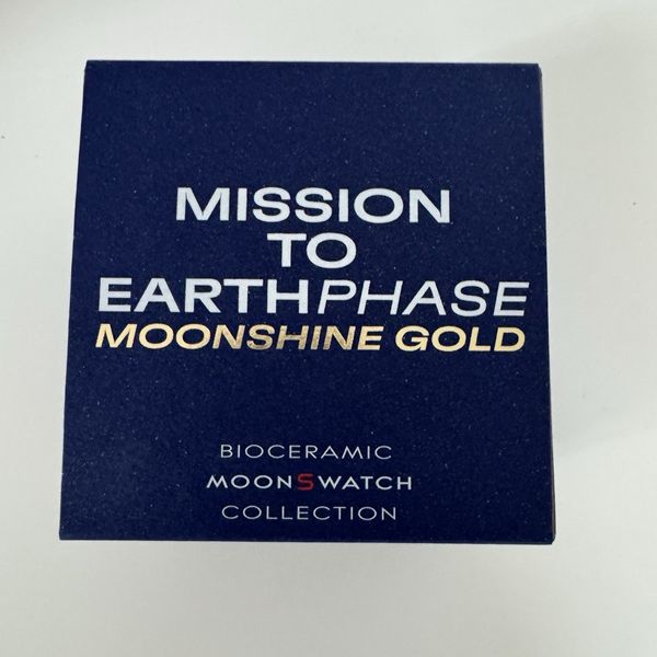 SWATCH x OMEGA MOONSWATCH MISSION TO EARTHPHASE MOONSHINE GOLD ð AUGUST ...