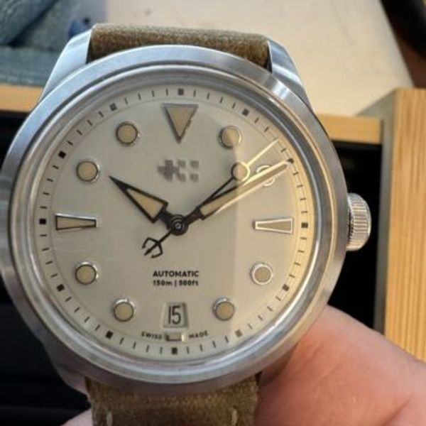 Christopher Ward Dune C65 38mm Automatic Watch Sand Dial And Fabric ...