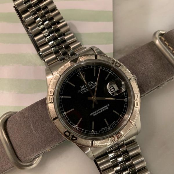 16264 Thunderbird with black stock dial $4900 - U Serial | WatchCharts ...