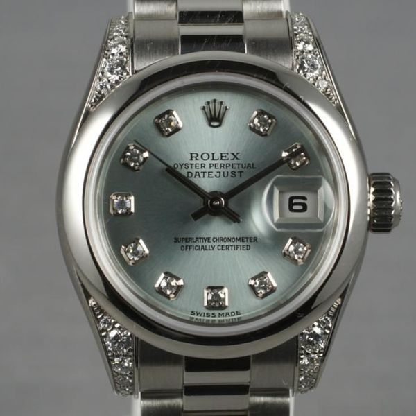 FS: 2001 Ladies Platinum Rolex Datejust Ref: 179296 with Factory ...