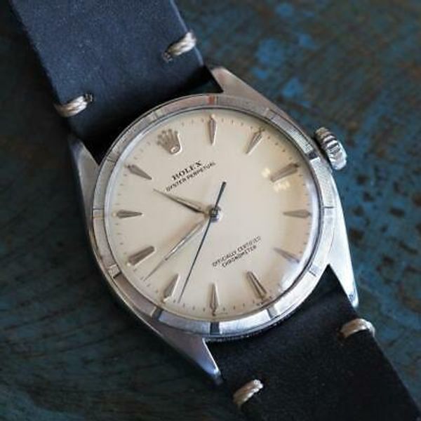 Stunning Original 1961 ROLEX Oyster Perpetual Large Bubbleback 6085 ...