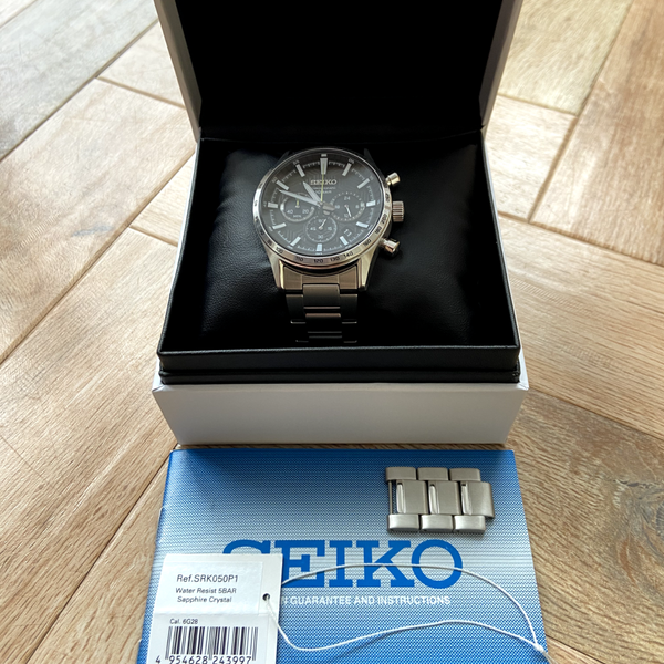 Seiko Mens Analog Quartz Chronograph Night Run Watch - SSB413P1 - Box ...