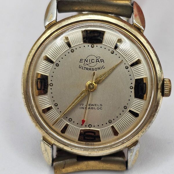 Vintage Unique Enicar Ultrasonic 17 jewels wrist watch | WatchCharts ...