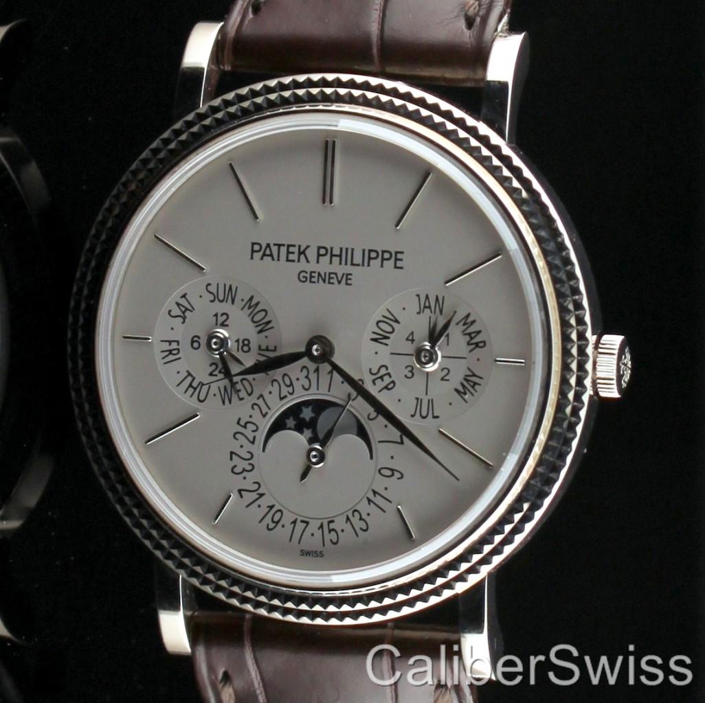 SOLD-Patek Philippe 5139G ULTRA THIN White Gold PERPETUAL CALENDAR with ...