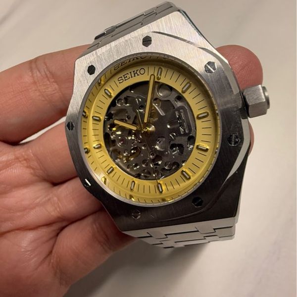 AP skeleton inspired mod seiko movement | WatchCharts Marketplace