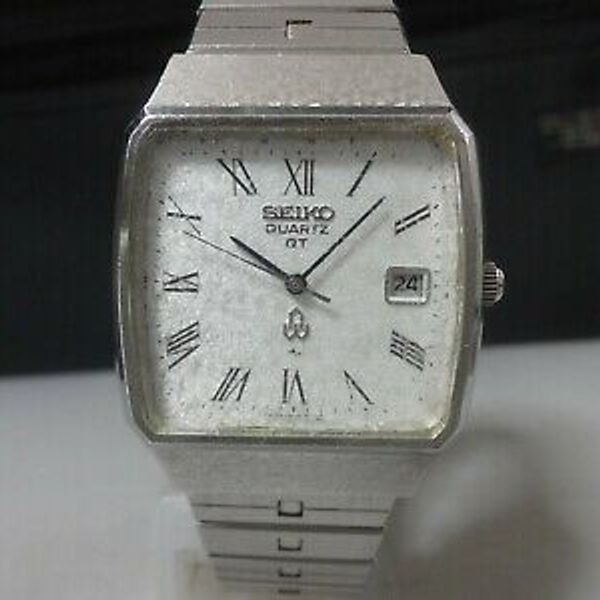 Vintage 1975 SEIKO Quartz watch [QT] 0822-5010 Roman Numerals dial ...