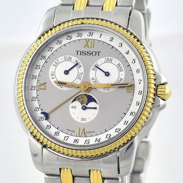 Rare TISSOT Ballade Casablanca C285/385C Triple Calendar Moon Phase ...