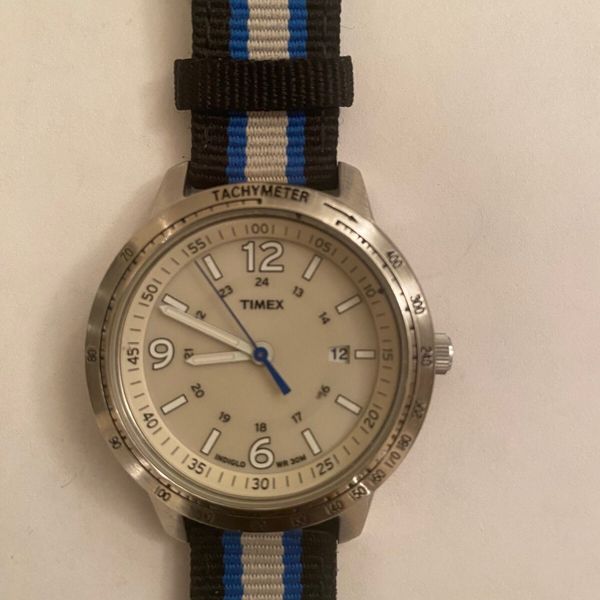 Timex Men's Watch with Navy Nato Strap | WatchCharts Marketplace