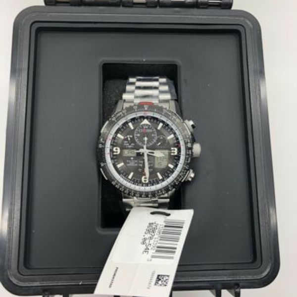 NEW CITIZEN ECO-DRIVE PROMASTER SKYHAWK A-T MENS STEEL WATCH JY8070-54E ...