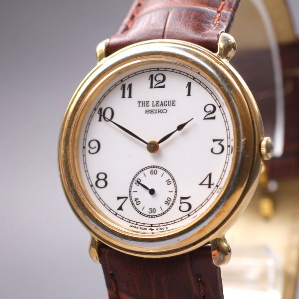 Rare! SEIKO THE LEAGUE 2G28-6120 Small Second 33mm Men's QZ Watch From ...