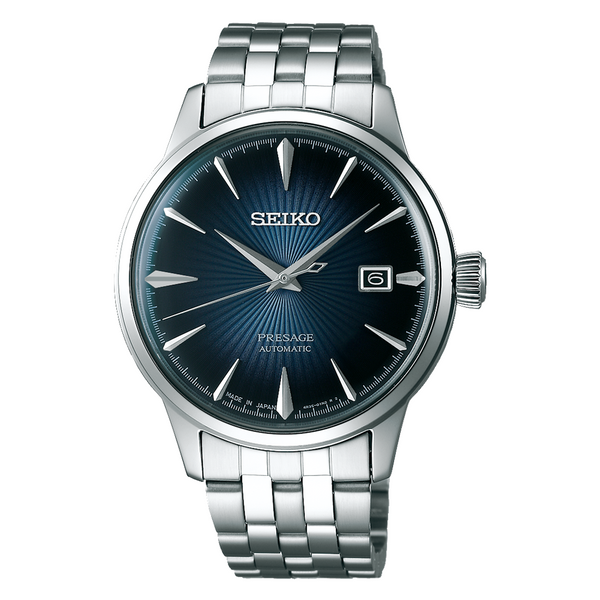 Seiko Presage Cocktail Time 40.5 MM SS Automatic Blue Dial Watch ...