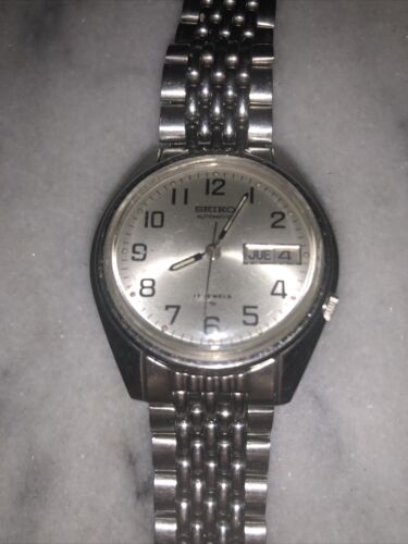 Seiko Watch Automatic 17 Jewels 7009-8219 Men's Day/Date Working ...