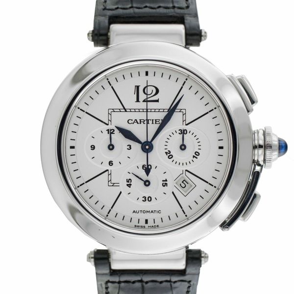 Cartier 2860 Pasha W3108555 Chronograph Cal 8100 MC Steel Swiss ...