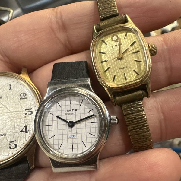 Vintage Lot Of 4 Timex Manual Wind Watches & Quartz For Repair Not ...