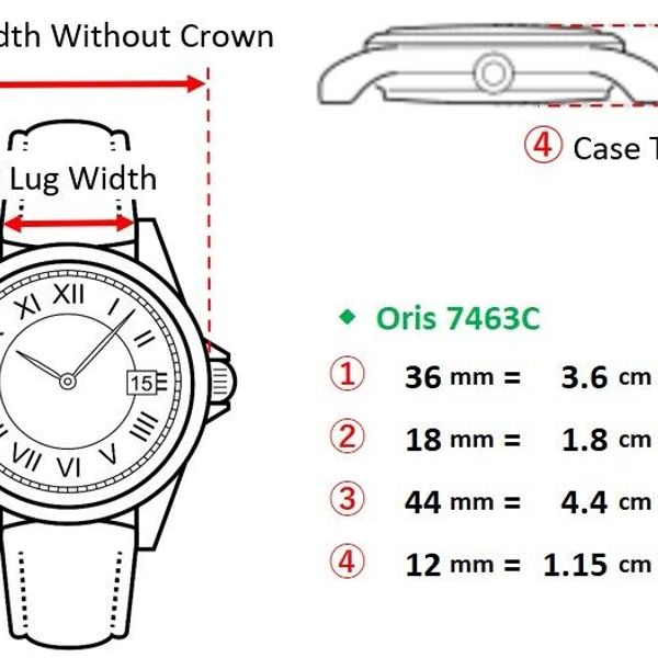[Near MINT] Oris Big Crown Pointer 7463C White Silver Dial Automatic ...