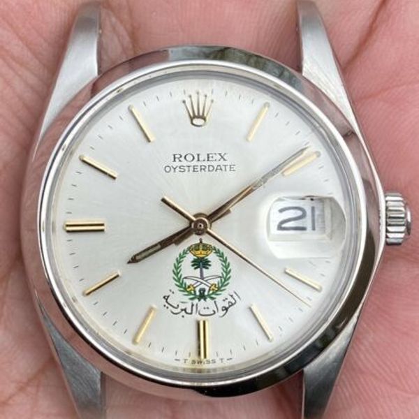 Vintage Rolex Oysterdate Precision Ref 6694 Saudi Royal Naval Dial Year ...