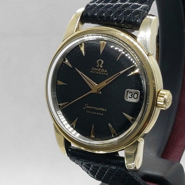 50s Classic OMEGA SEAMASTER CALENDAR Aut Cal 503 Ref 2849 Black Dial ...