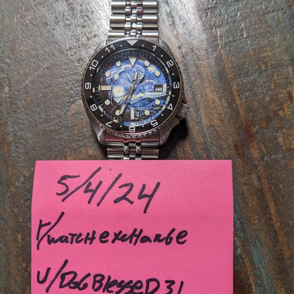[WTS] Custom Starry Night Dive Watch | WatchCharts Marketplace