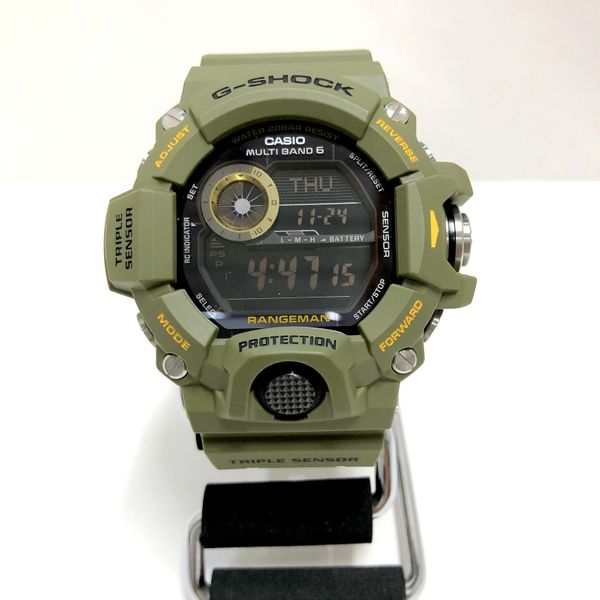 G-SHOCK CASIO Casio watch GW-9400-3DR RANGEMAN Rangeman radio solar tough solar olive khaki ...