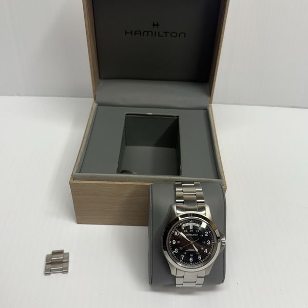 Hamilton Khaki Field King Auto 40MM Day-Date Black Men's Watch ...